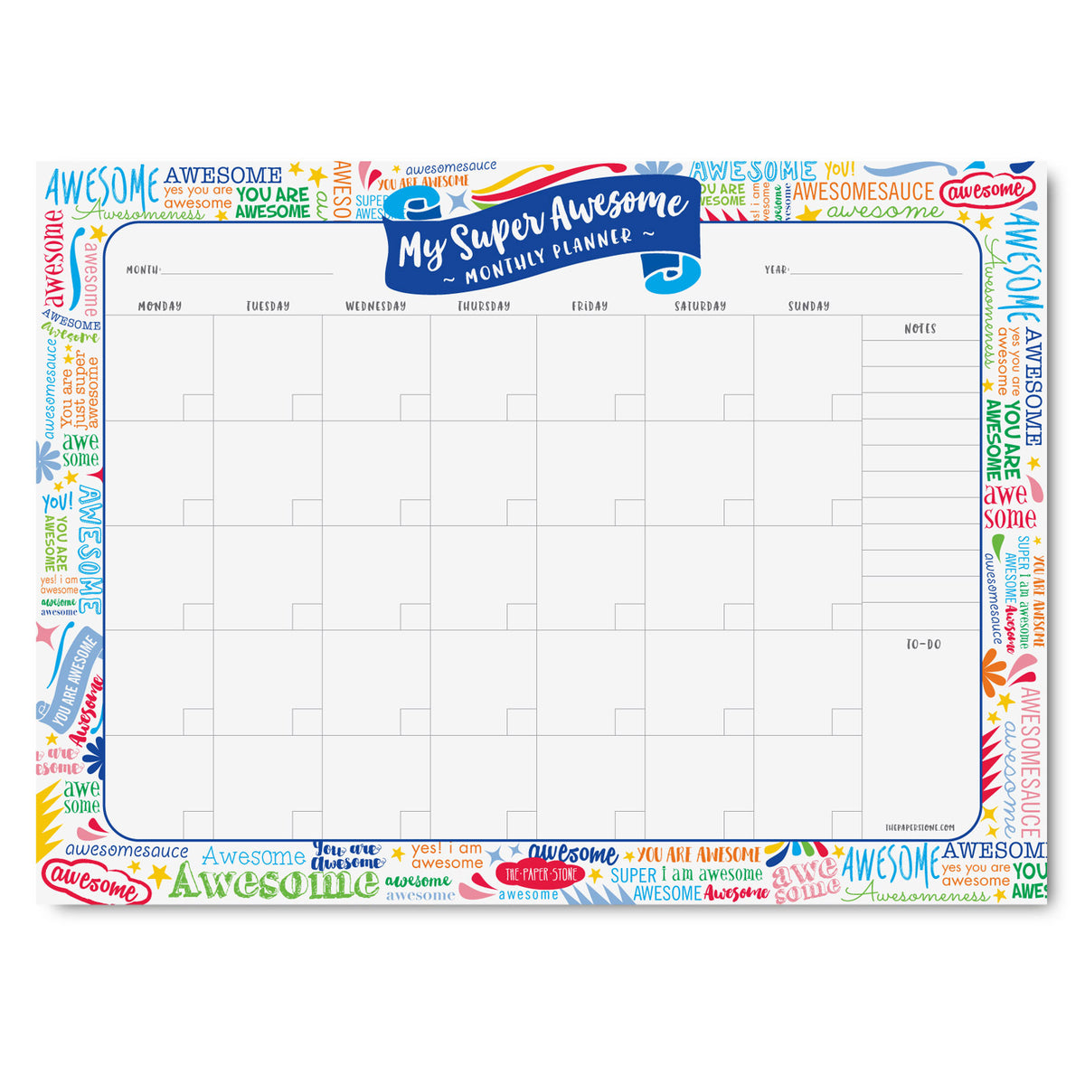 A4 Planner - My Super Awesome Planner – The Paper Stone